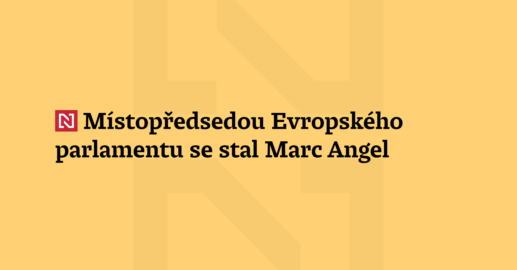 Místopředsedou Evropského parlamentu se stal Marc Angel