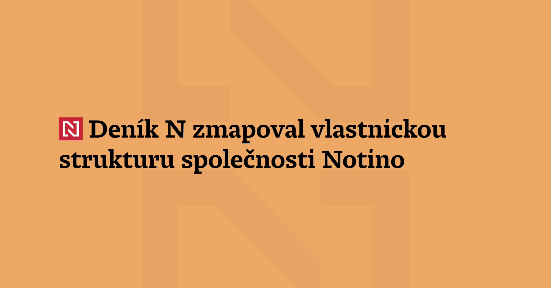 Deník N zmapoval vlastnickou strukturu společnosti Notino