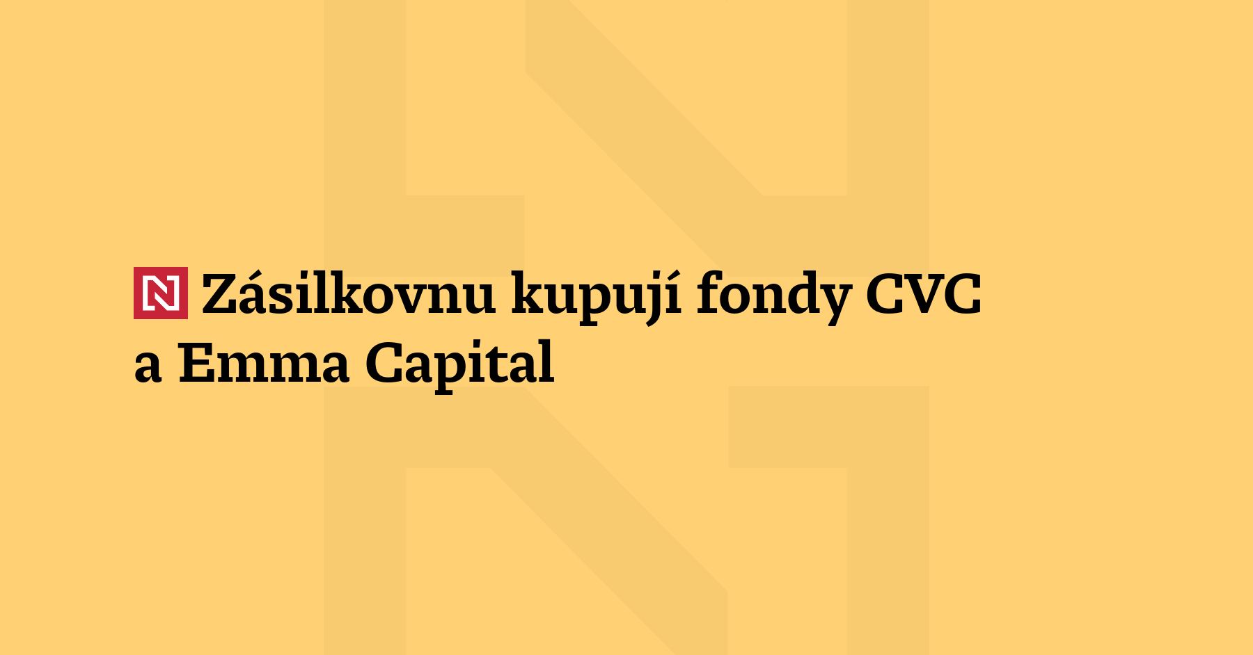 Zásilkovnu kupují fondy CVC a Emma Capital