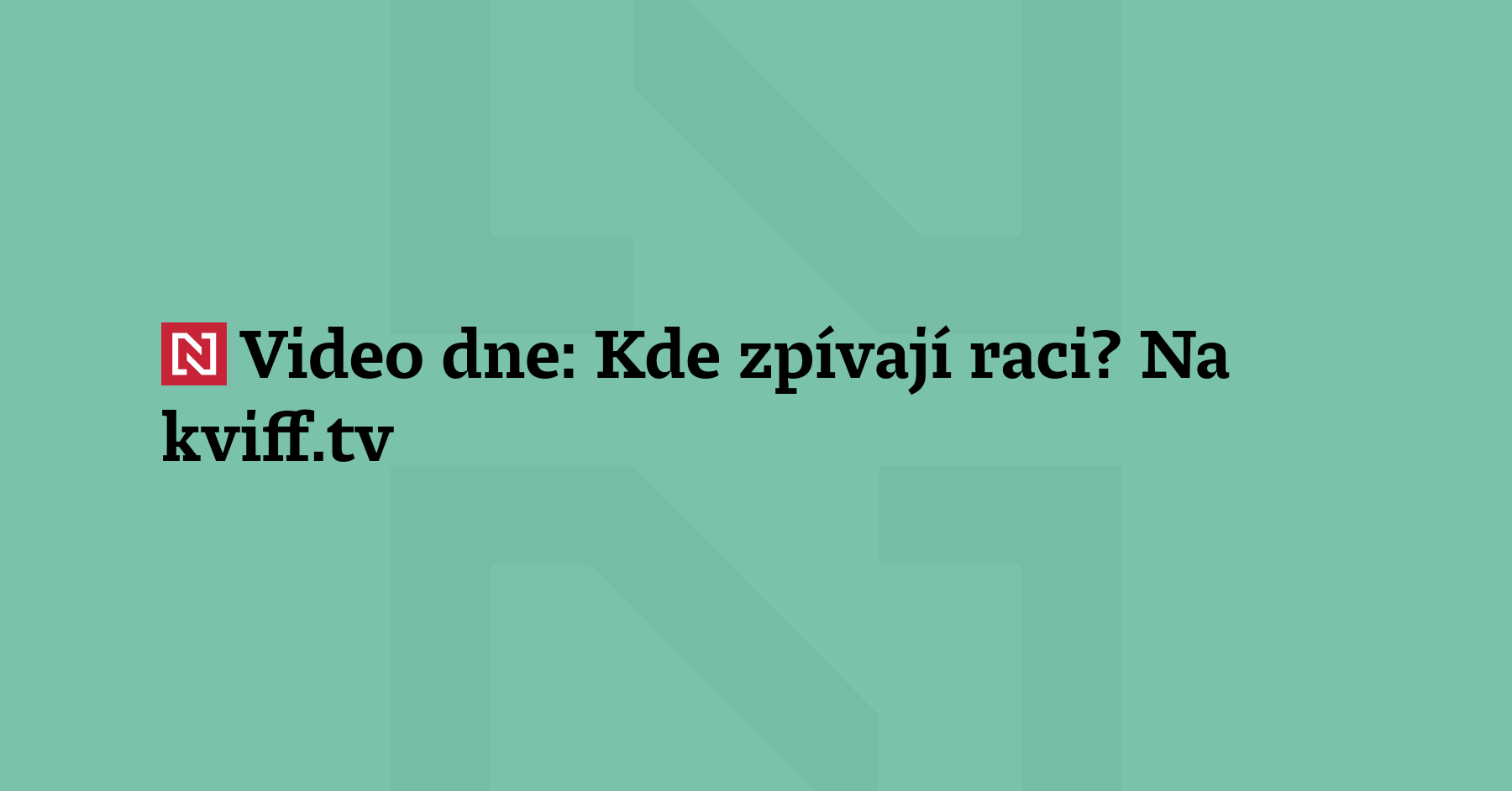 Video dne: Kde zpívají raci? Na kviff.tv