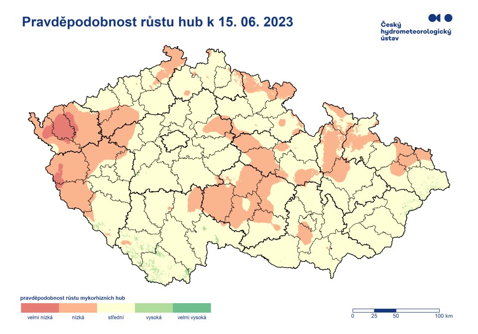 ČHMÚ s příchodem houbařské sezony spustilo inovovanou mapu ...